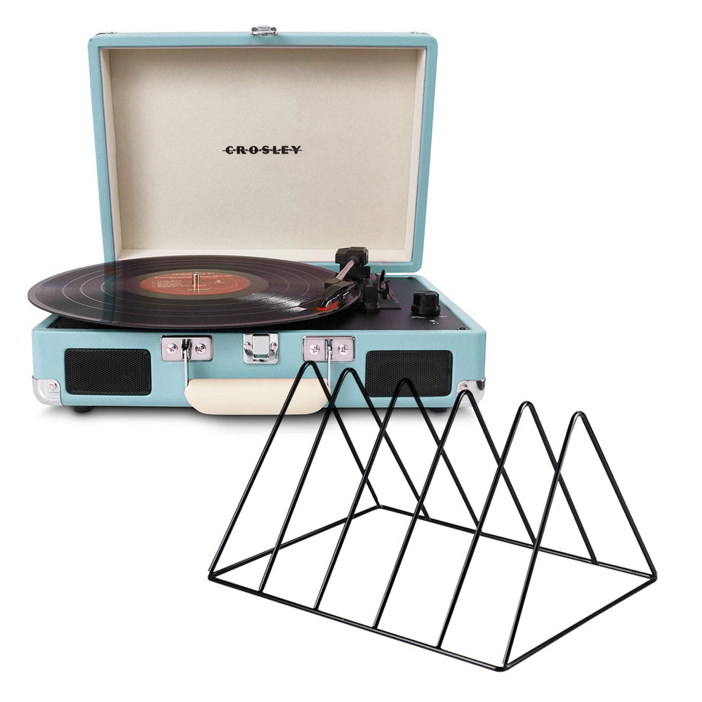 Crosley Cruiser Bluetooth Portable Turntable - Turquoise + Gadhouse Vi – iWorld Online