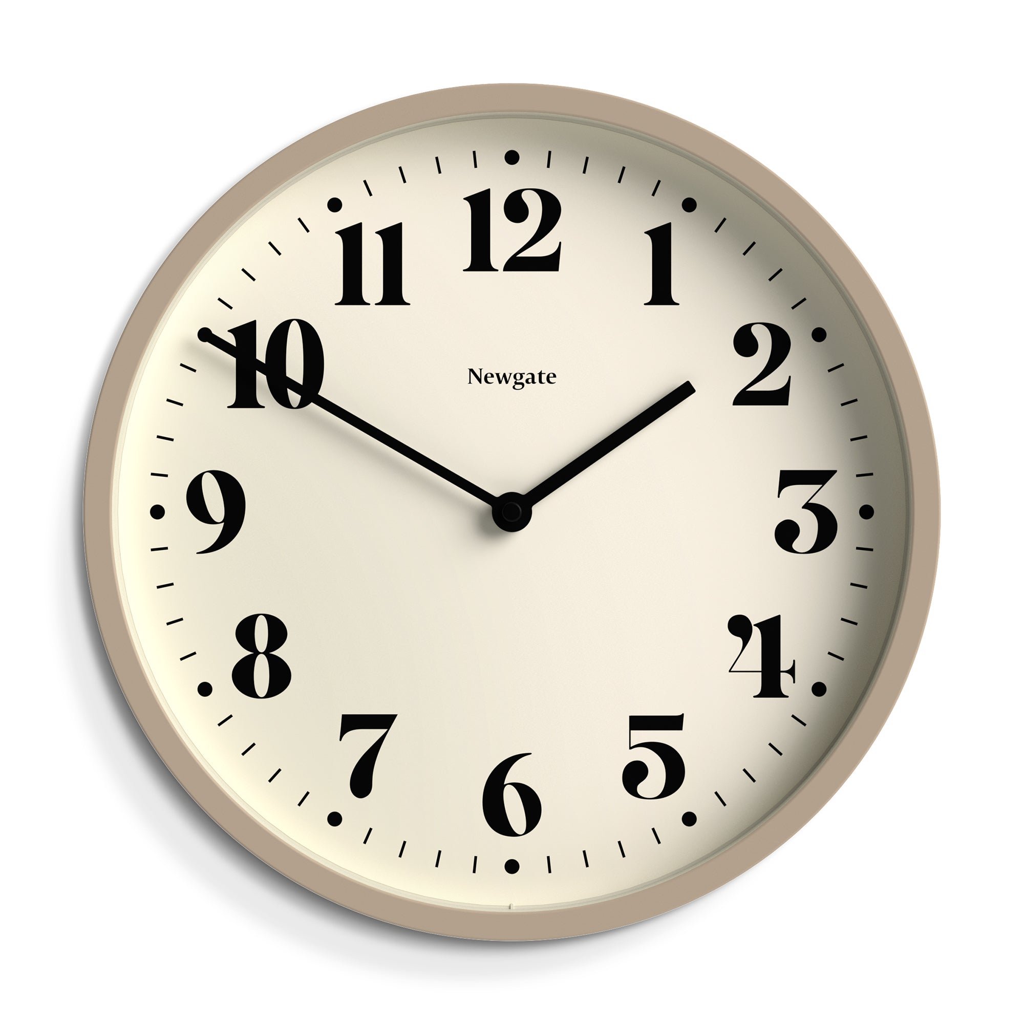 Newgate Number Four Wall Clock Matte Stone – iWorld Online