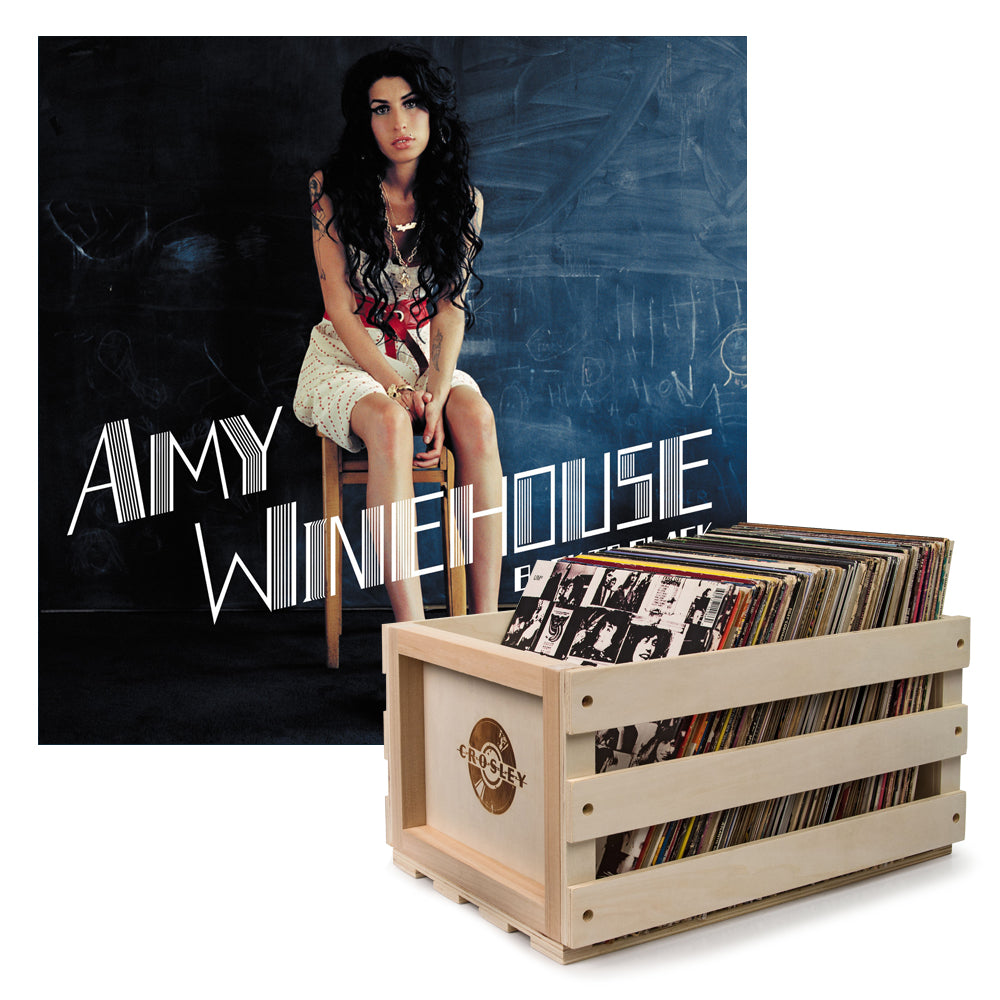 Crosley Record Storage Crate & Amy Winehouse Back To Black - Vinyl Alb ...
