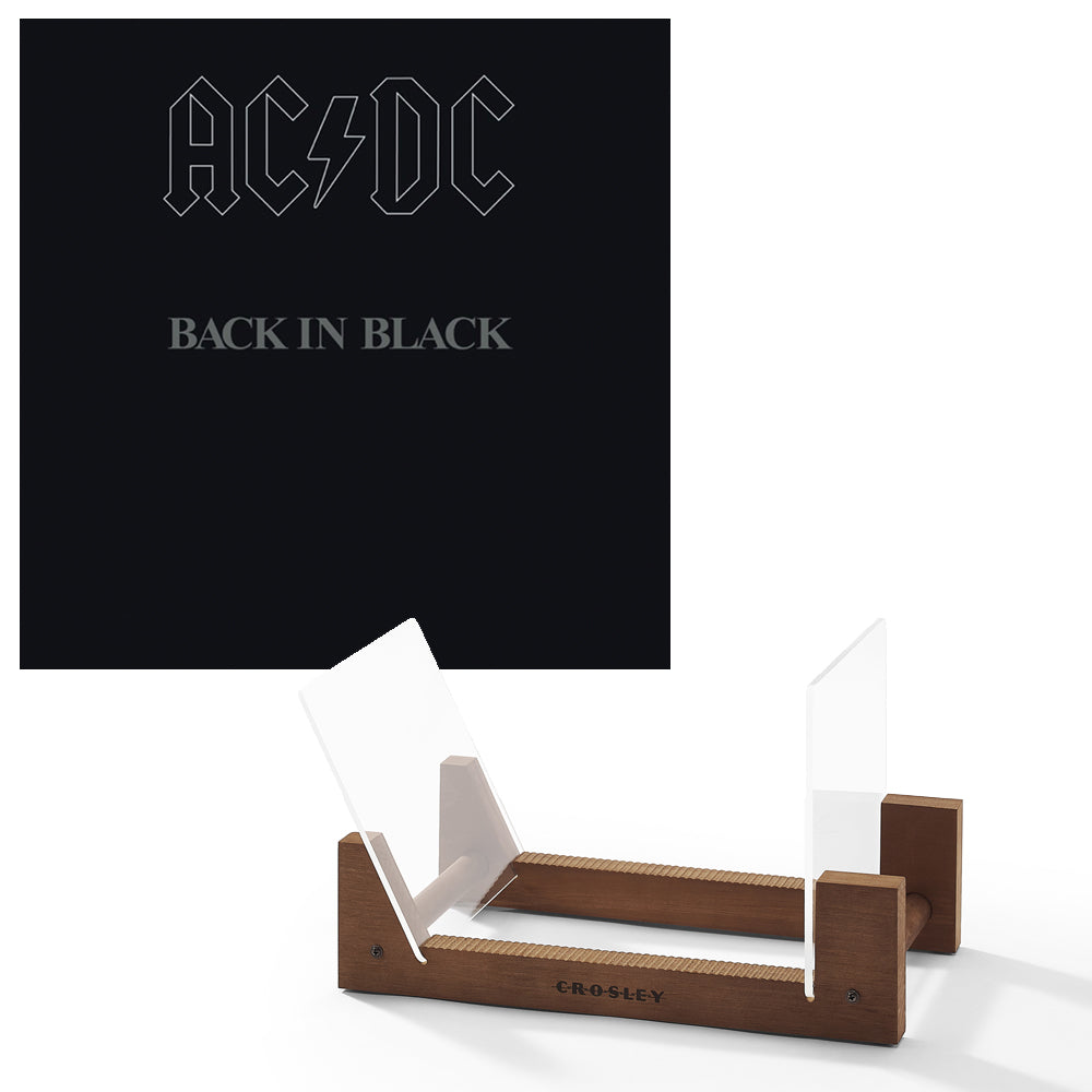 Ac/Dc Back In Black Vinyl Album & Crosley Record Storage Display Stand ...