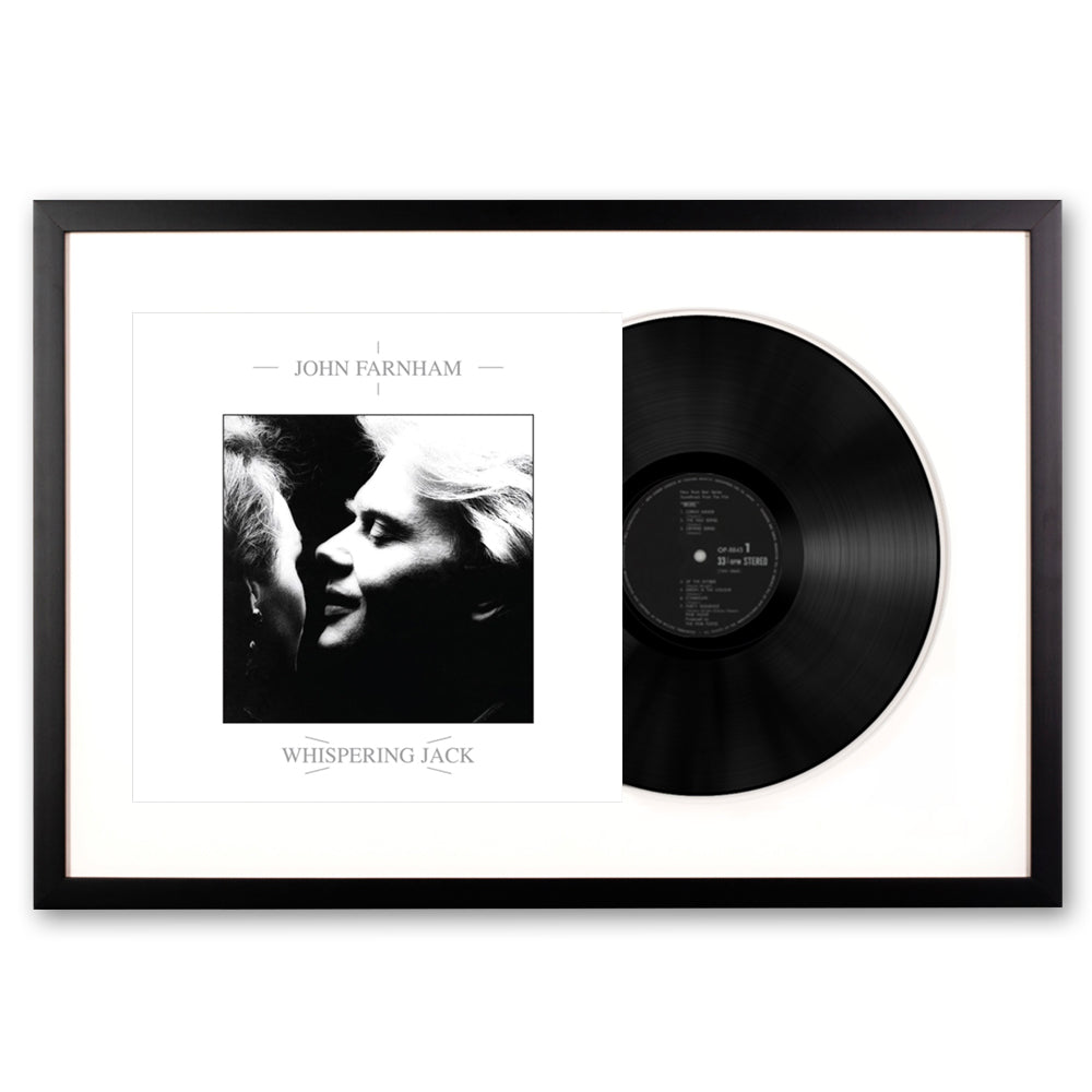 Framed John Farnham Whispering Jack Vinyl Album Art – iWorld Online