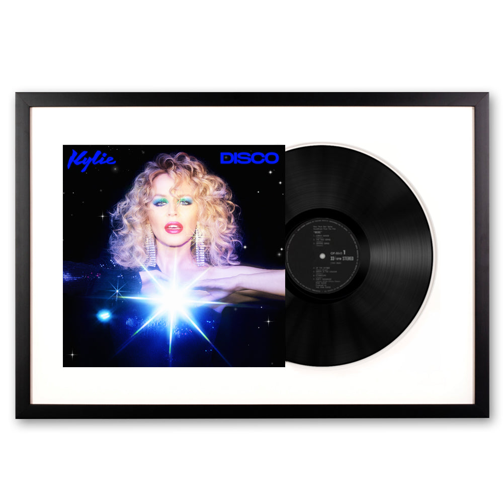 Framed Kylie Disco - Black Vinyl Album Art – iWorld Online