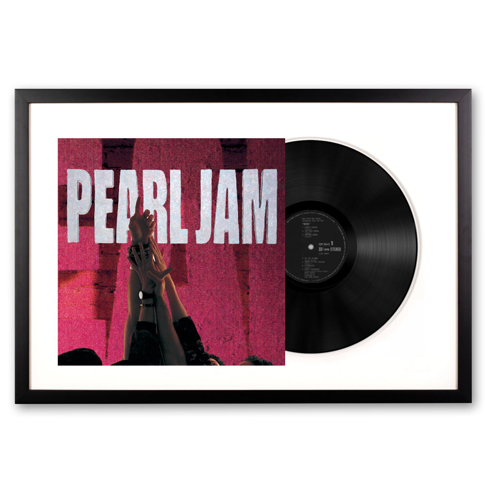 Framed Pearl Jam Ten Vinyl Album Art – iWorld Online
