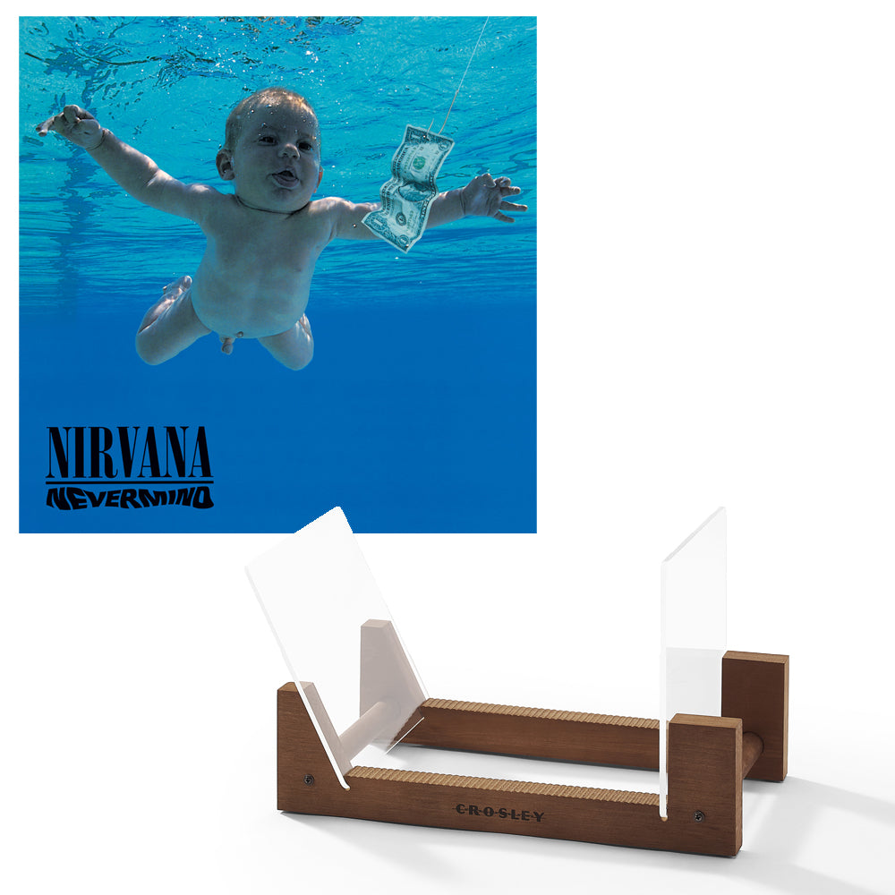 Nirvana Nevermind - Vinyl Album & Crosley Record Storage Display Stand ...